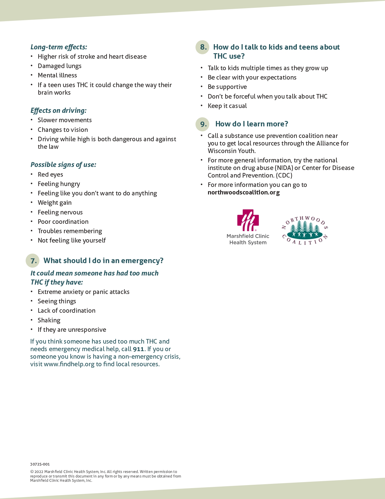 THC is Changing- Campaign Materials